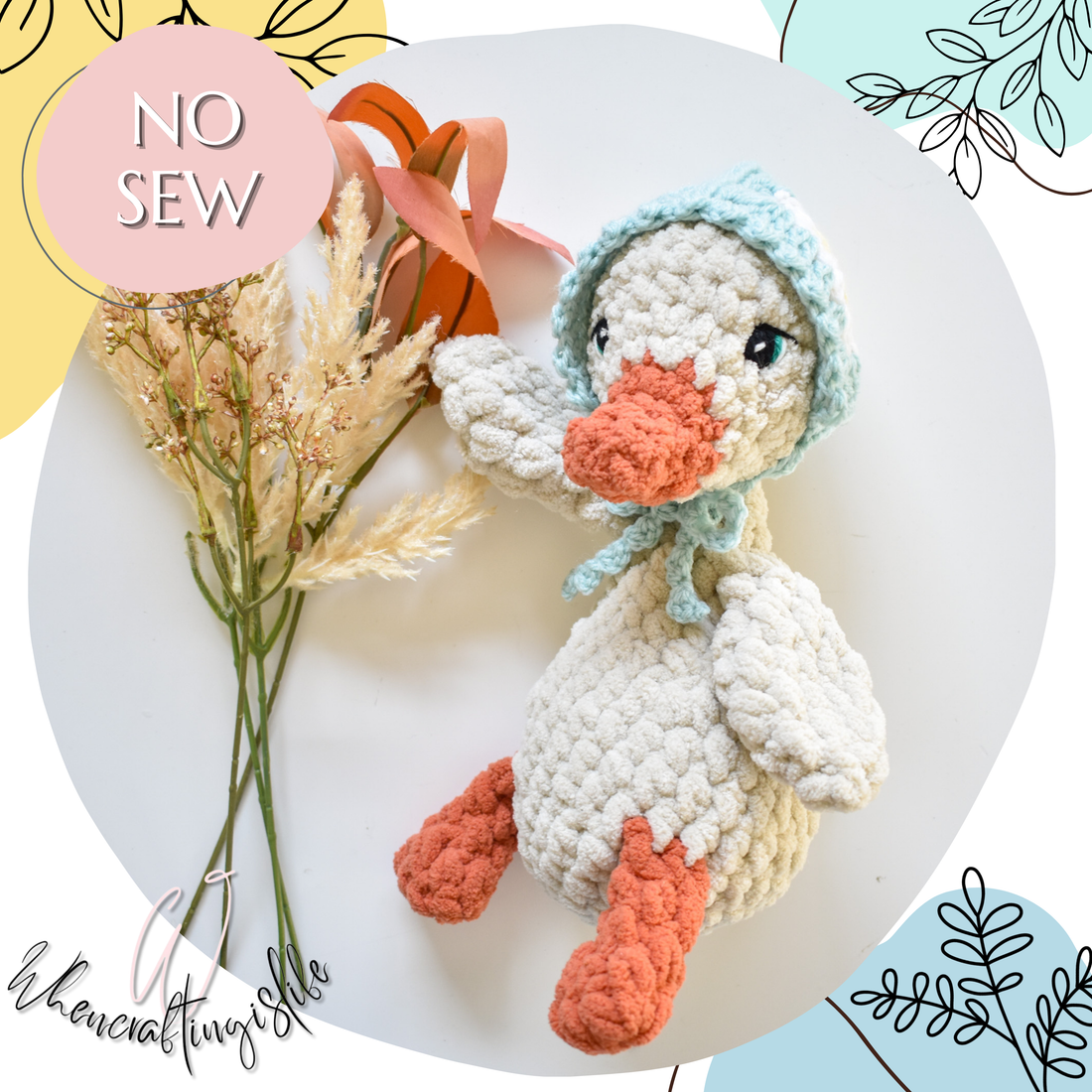 Dally the Duck Lovey No Sew Amigurumi – Whencraftingislife